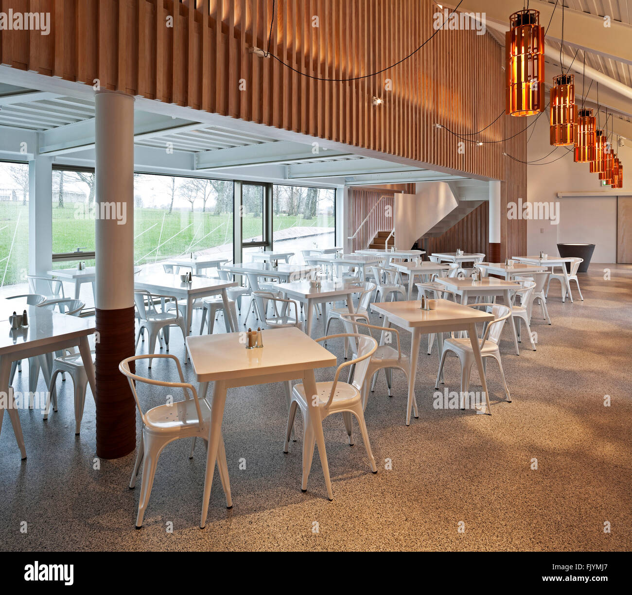 Battle of Bannockburn Visitors Centre, Stirling. The cafe and seating ...