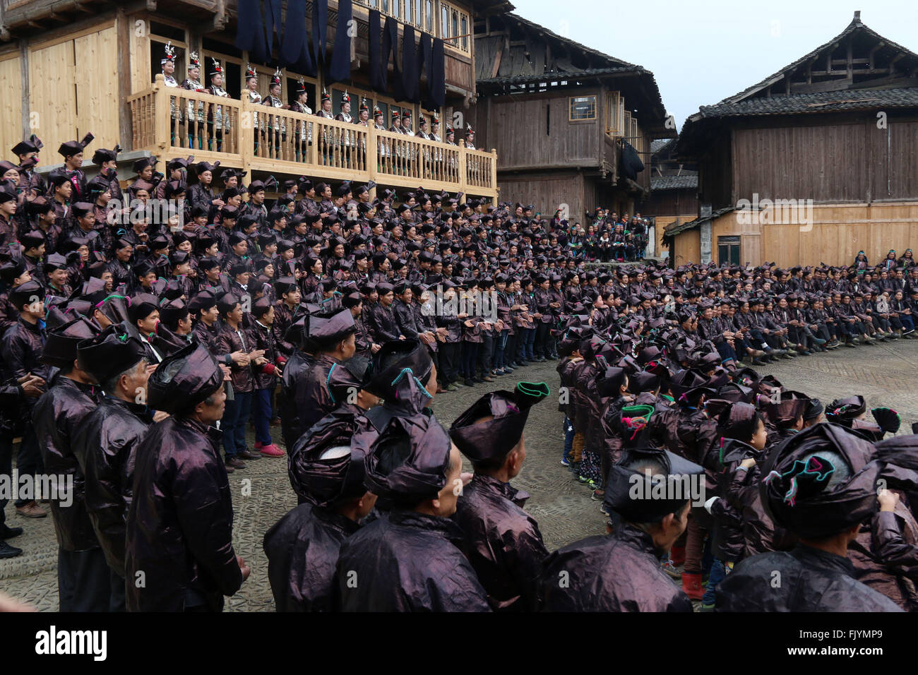 Qiandongnan, China's Guizhou Province. 4th Mar, 2016. People of Dong ...