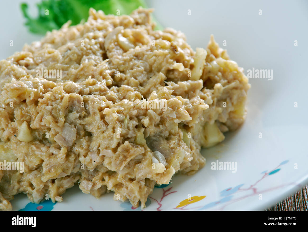 Matajibaro Cuban dish of pork and bananas Stock Photo - Alamy