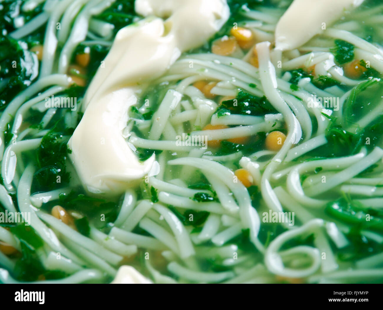 Ash reshteh Persian Noodle Soup.Iranian cuisine Stock Photo - Alamy