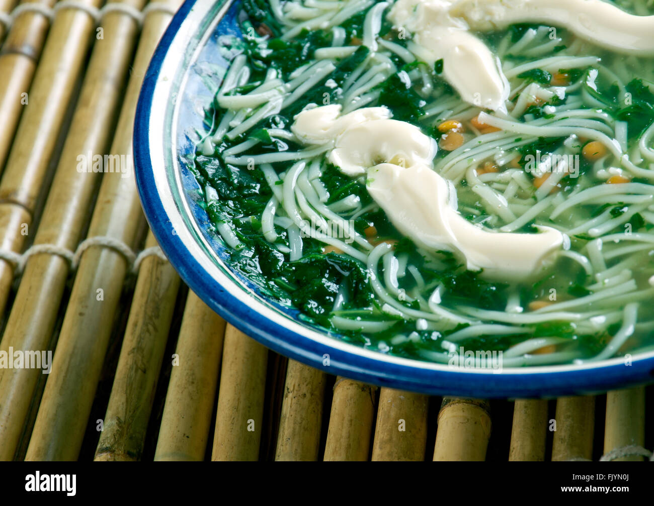 Ash reshteh Persian Noodle Soup.Iranian cuisine Stock Photo - Alamy