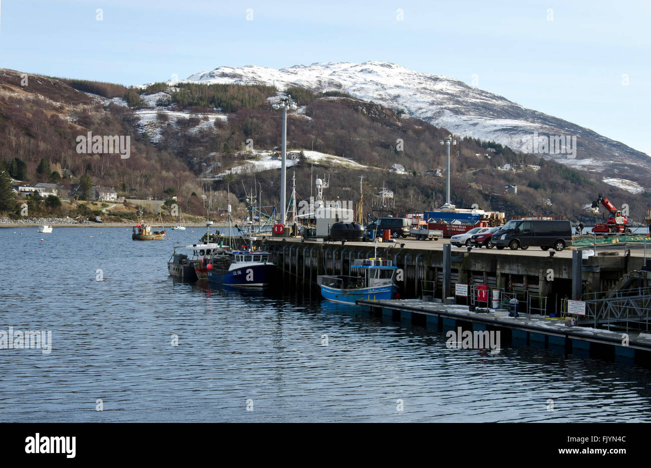Ullapool Harbour in the Western Highlands of Scotland Stock Photo - Alamy