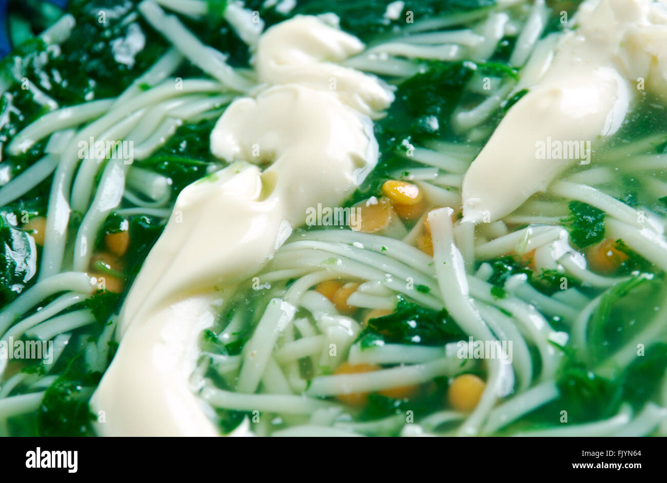 Ash reshteh Persian Noodle Soup.Iranian cuisine Stock Photo - Alamy