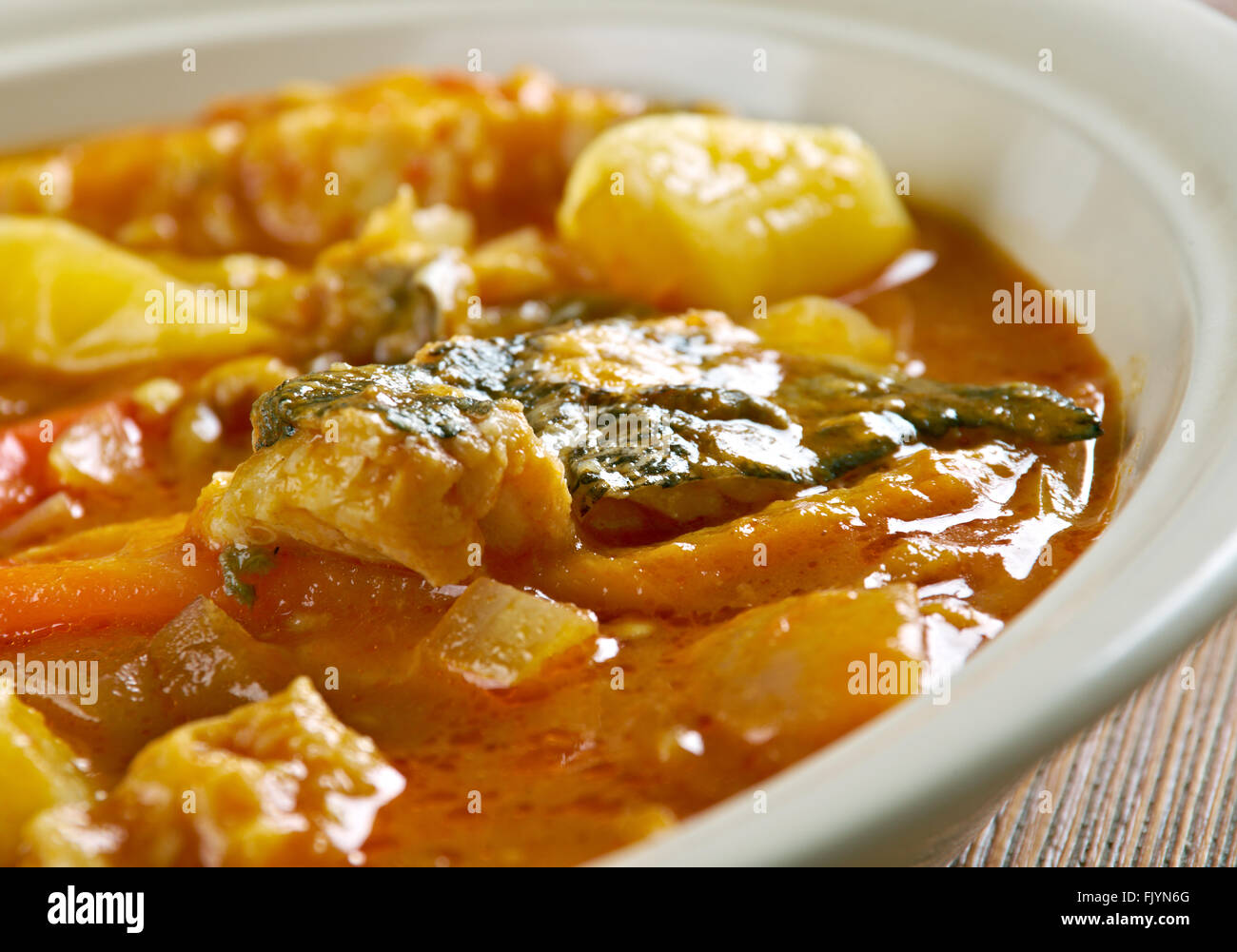 make conch soup -- Jamaican Style chowder in Florida Stock Photo - Alamy