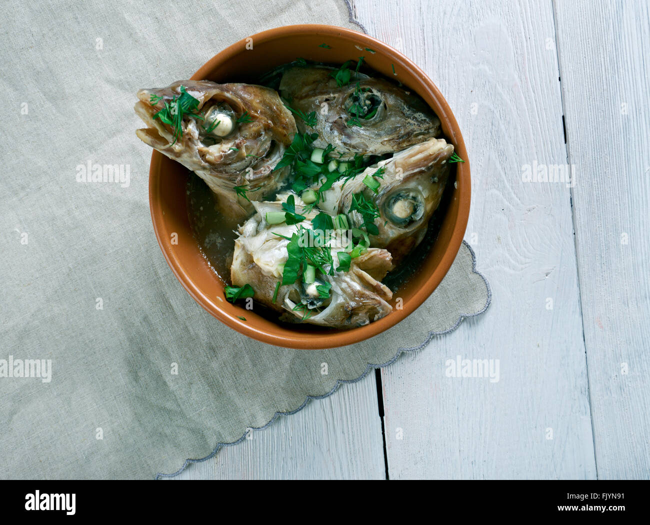 Crappit heid - traditional Scots fish course Stock Photo - Alamy
