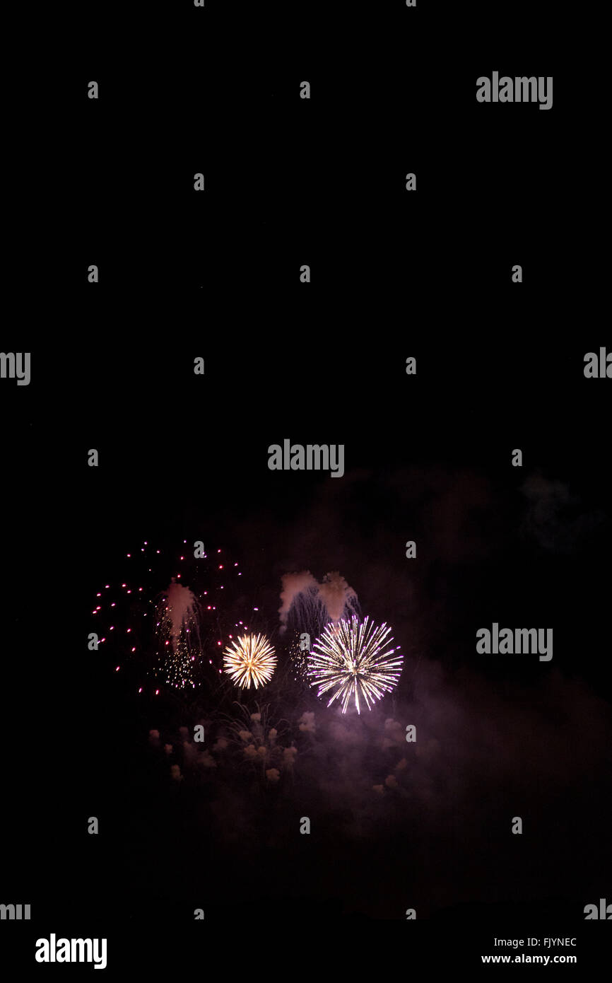 Fireworks in Distance Stock Photo - Alamy