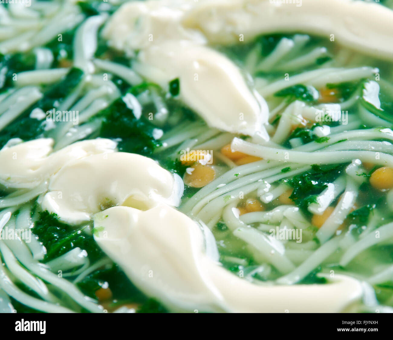 Ash reshteh Persian Noodle Soup.Iranian cuisine Stock Photo - Alamy