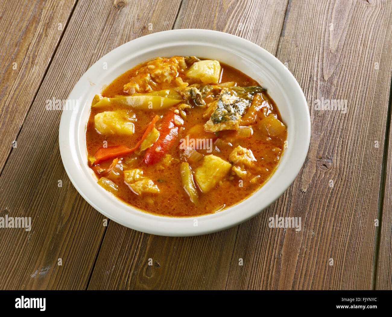 make conch soup -- Jamaican Style chowder in Florida Stock Photo - Alamy