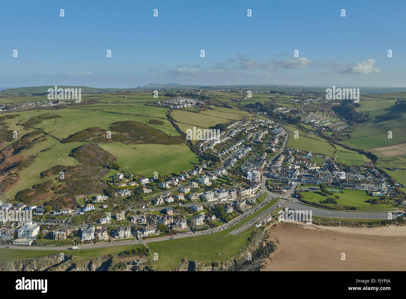 Woolacombe devon town hi-res stock photography and images - Alamy