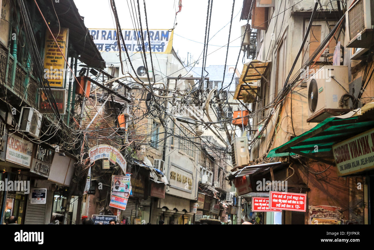 Houses of old delhi hi-res stock photography and images - Alamy