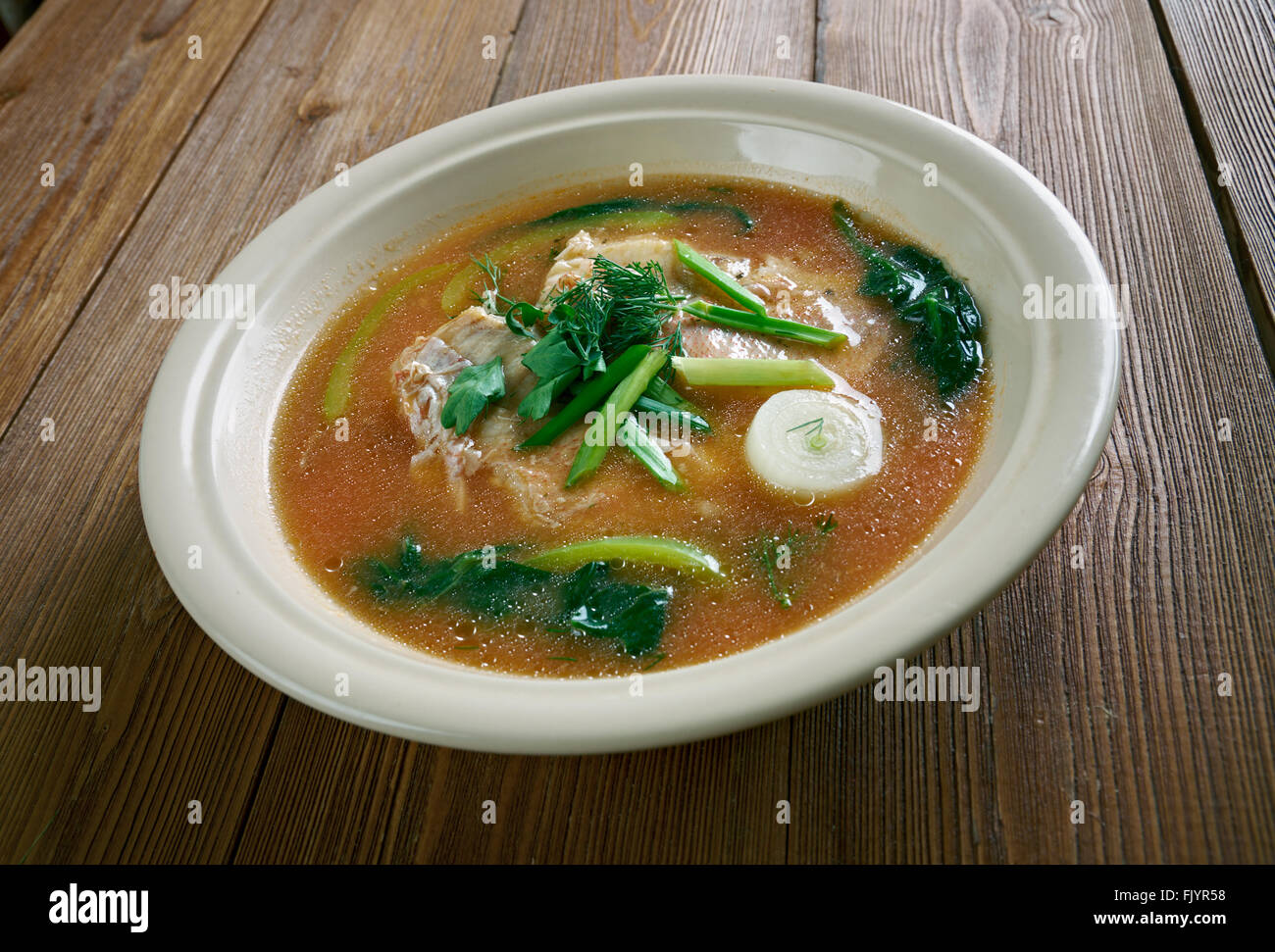Maeuntang - hot spicy Korean cuisine fish soup Stock Photo - Alamy