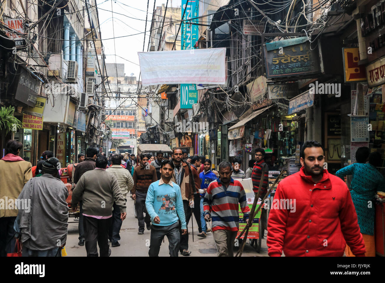 Old delhi street hi-res stock photography and images - Alamy