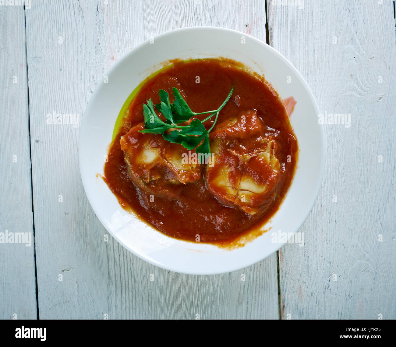Haraimi Libyan spicy fish dish.Maghreb cuisine Stock Photo - Alamy