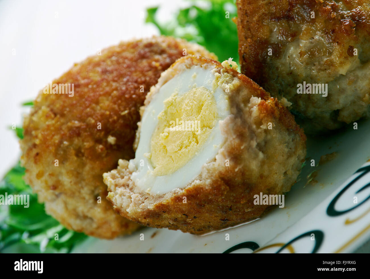 tuxum dulma Uzbek dish. baked minced meat stuffed with eggs.Central ...