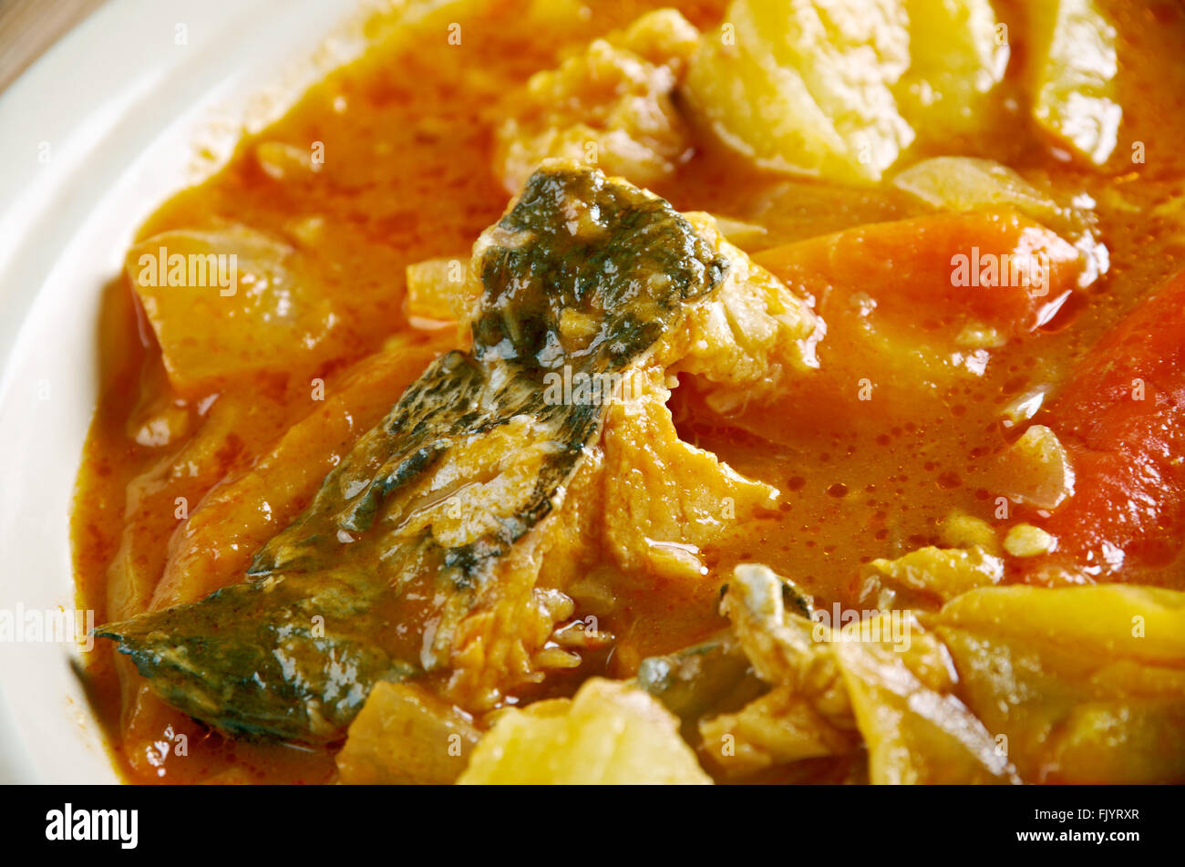 make conch soup -- Jamaican Style chowder in Florida Stock Photo - Alamy