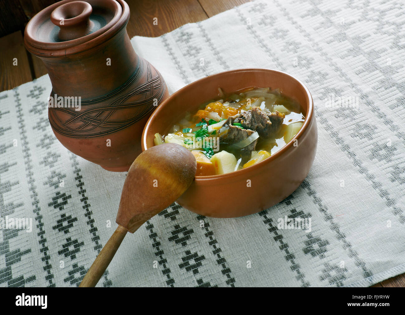 Gryzhanka - Belarusian traditional soup Stock Photo - Alamy