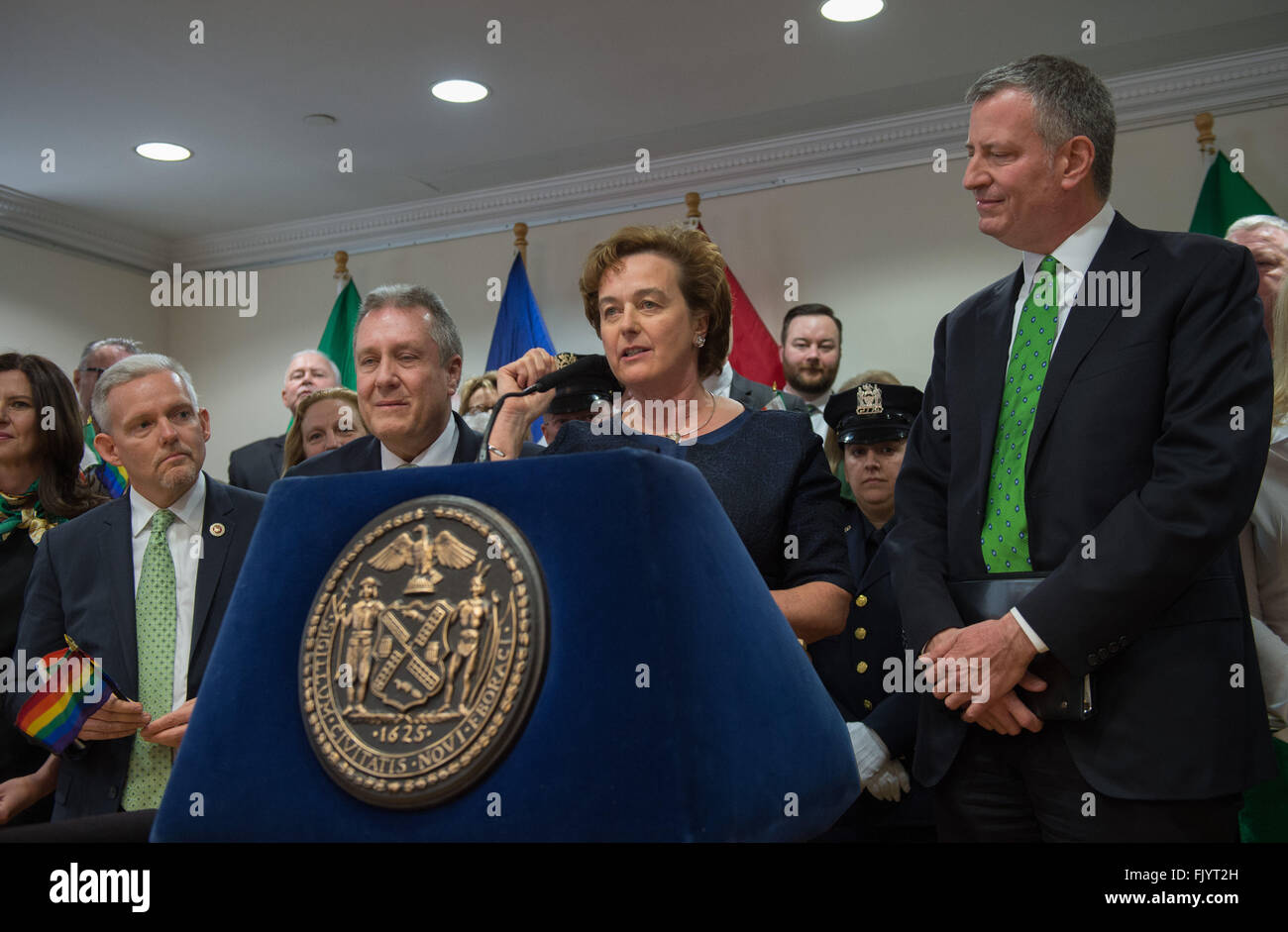 New York, NY, USA. 3rd Mar, 2016. Consul General of Ireland in New York ...