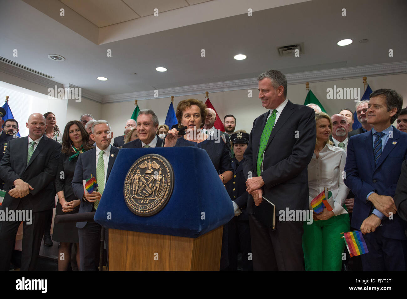 New York, NY, USA. 3rd Mar, 2016. Consul General of Ireland in New York ...