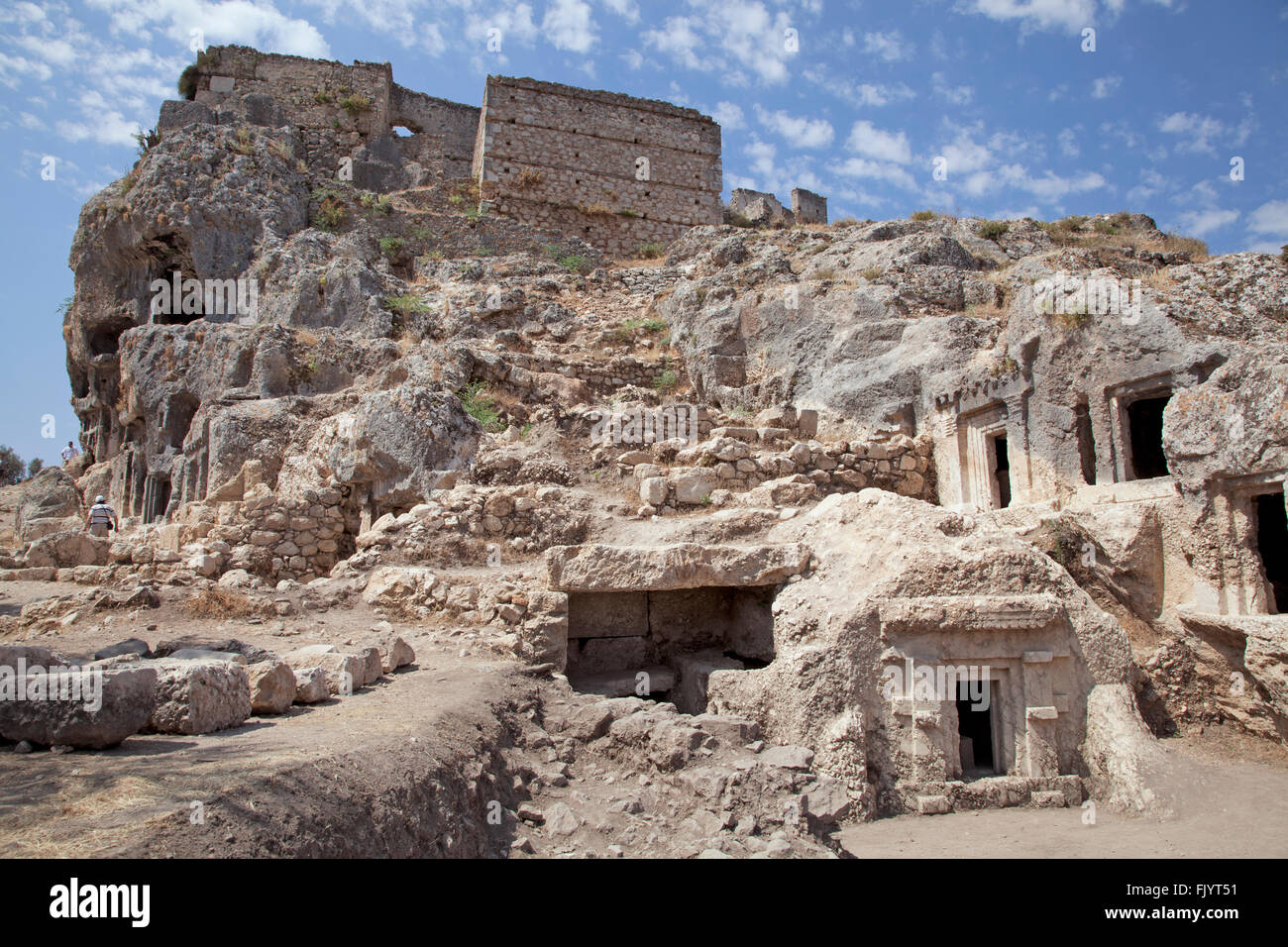 Turkey, near Fethiye, ruins of Tlos Stock Photo - Alamy