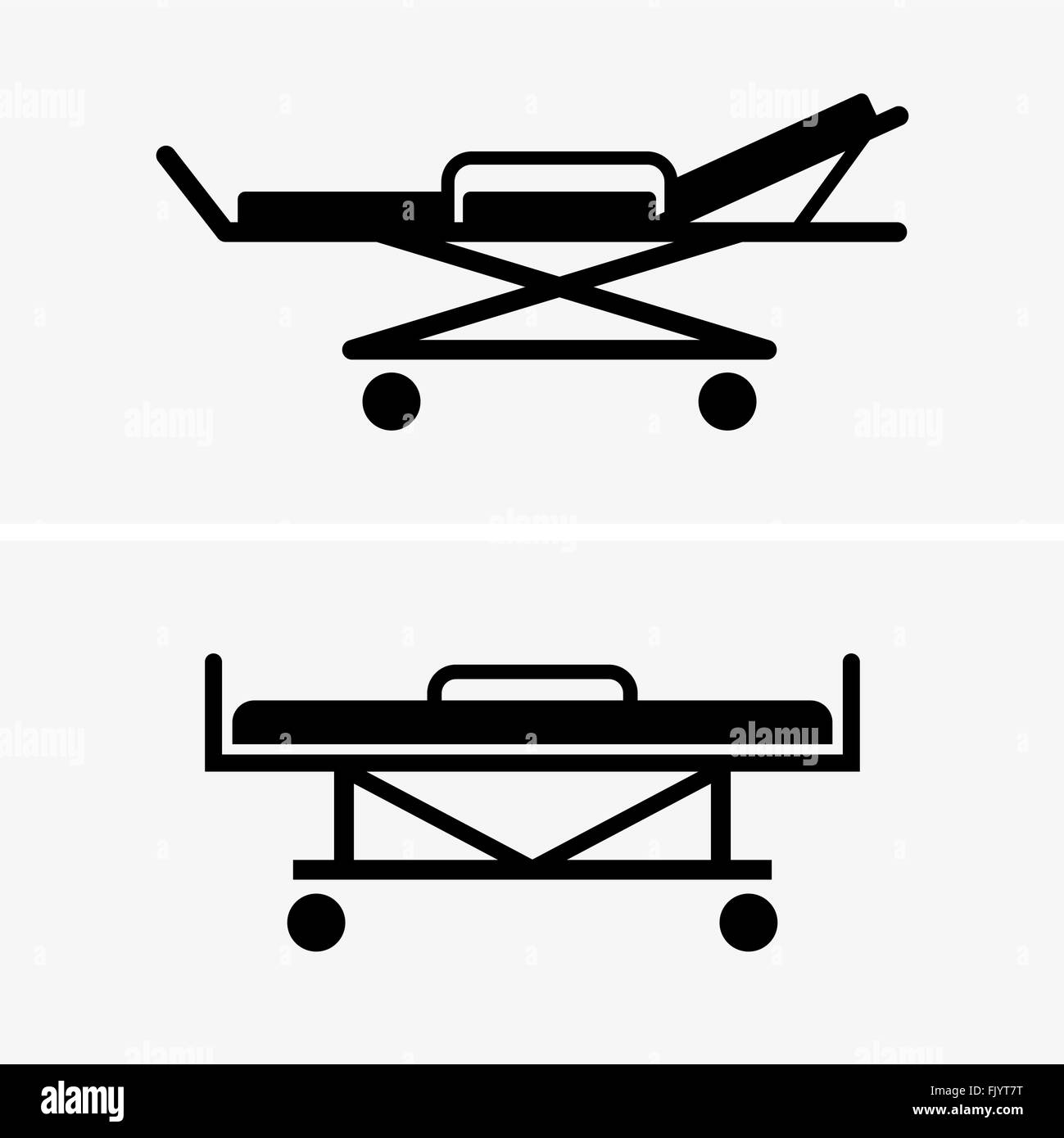 Hospital beds Stock Vector Images - Alamy