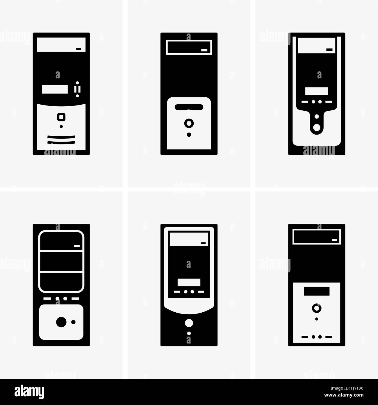 Desktop computer cases, shade pictures Stock Vector Image & Art - Alamy