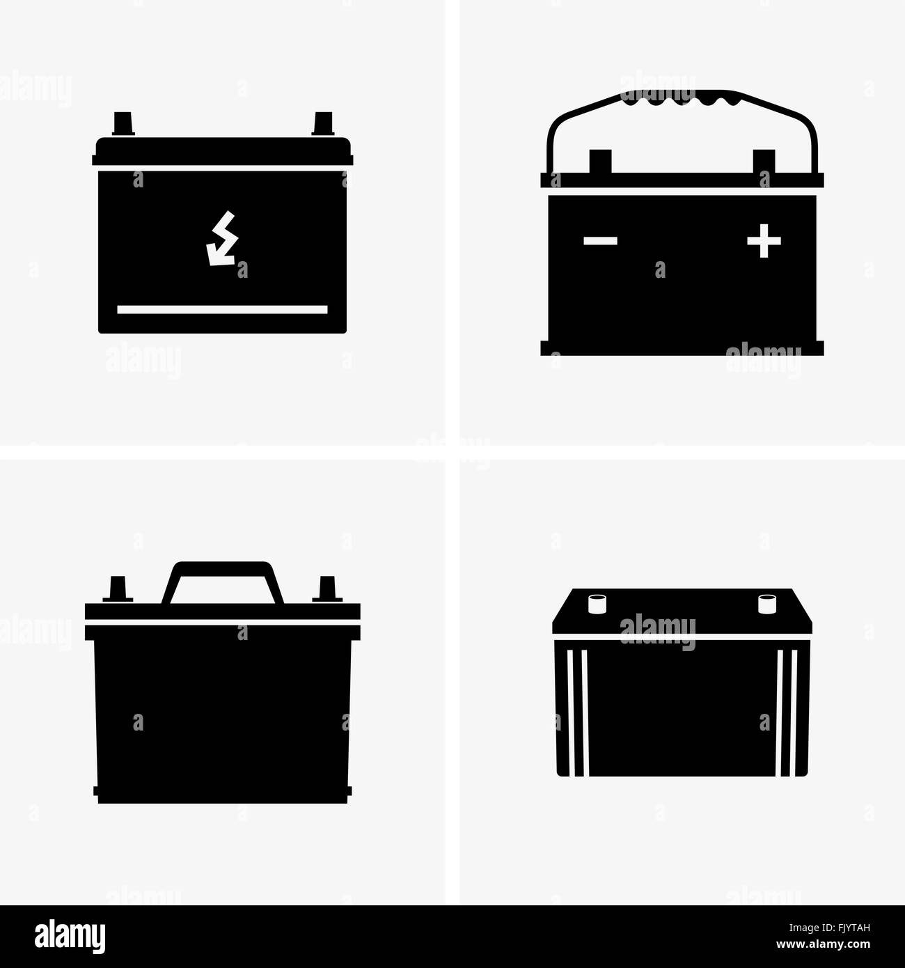 Car batteries Cut Out Stock Images & Pictures - Alamy