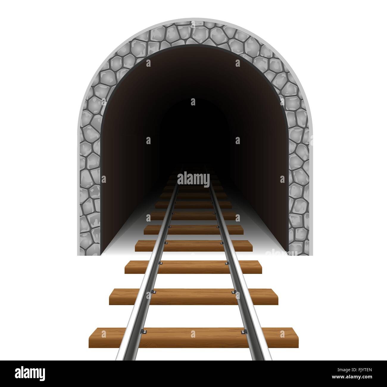 railway tunnel vector illustration isolated on white background Stock ... railway tunnel vector illustration isolated on white background Stock ...