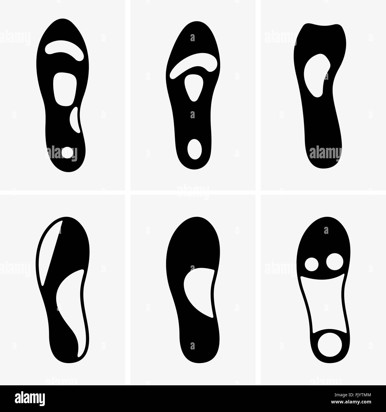 Set of six orthotics Stock Vector Image & Art - Alamy
