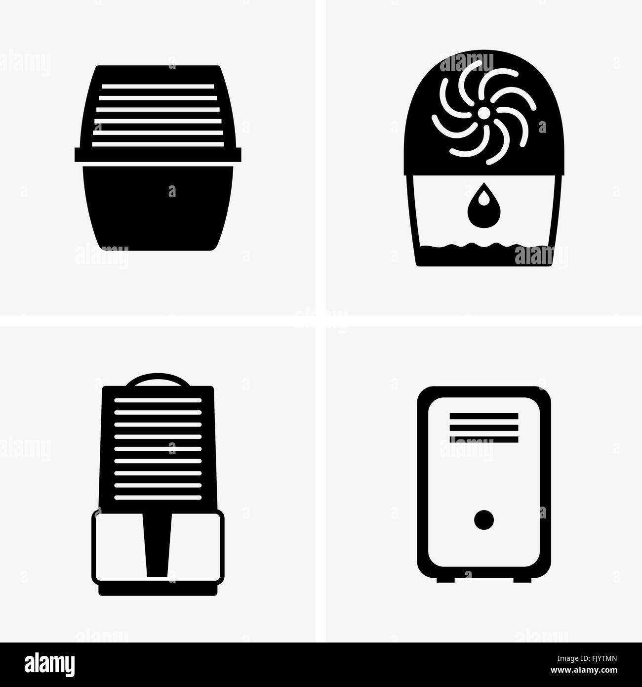 Portable dehumidifier Stock Vector Images - Alamy