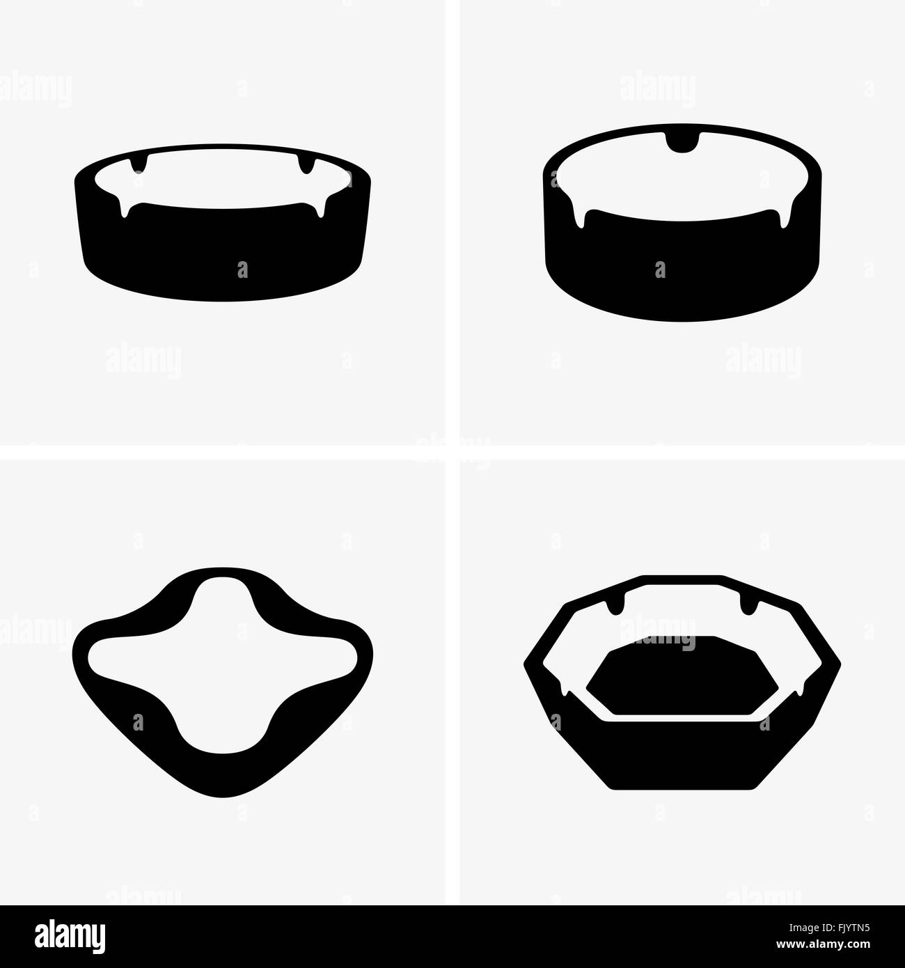 Ashtrays (shade pictures Stock Vector Image & Art - Alamy