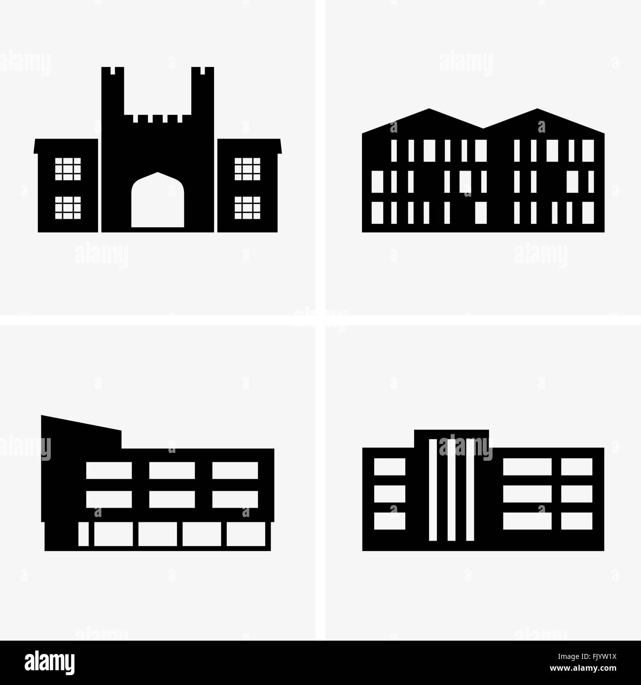 Icon university college Black and White Stock Photos & Images - Alamy