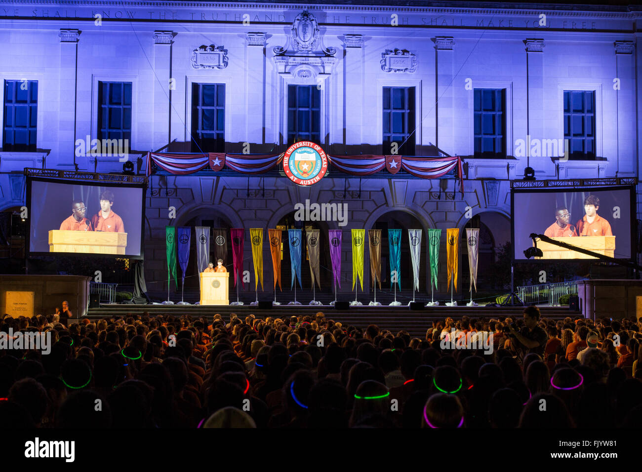 The Gone to Texas celebration at the University of Texas Stock Photo ...