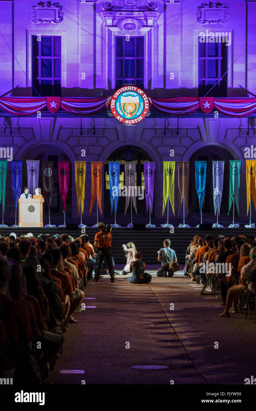 The Gone to Texas celebration at The University of Texas Stock Photo ...