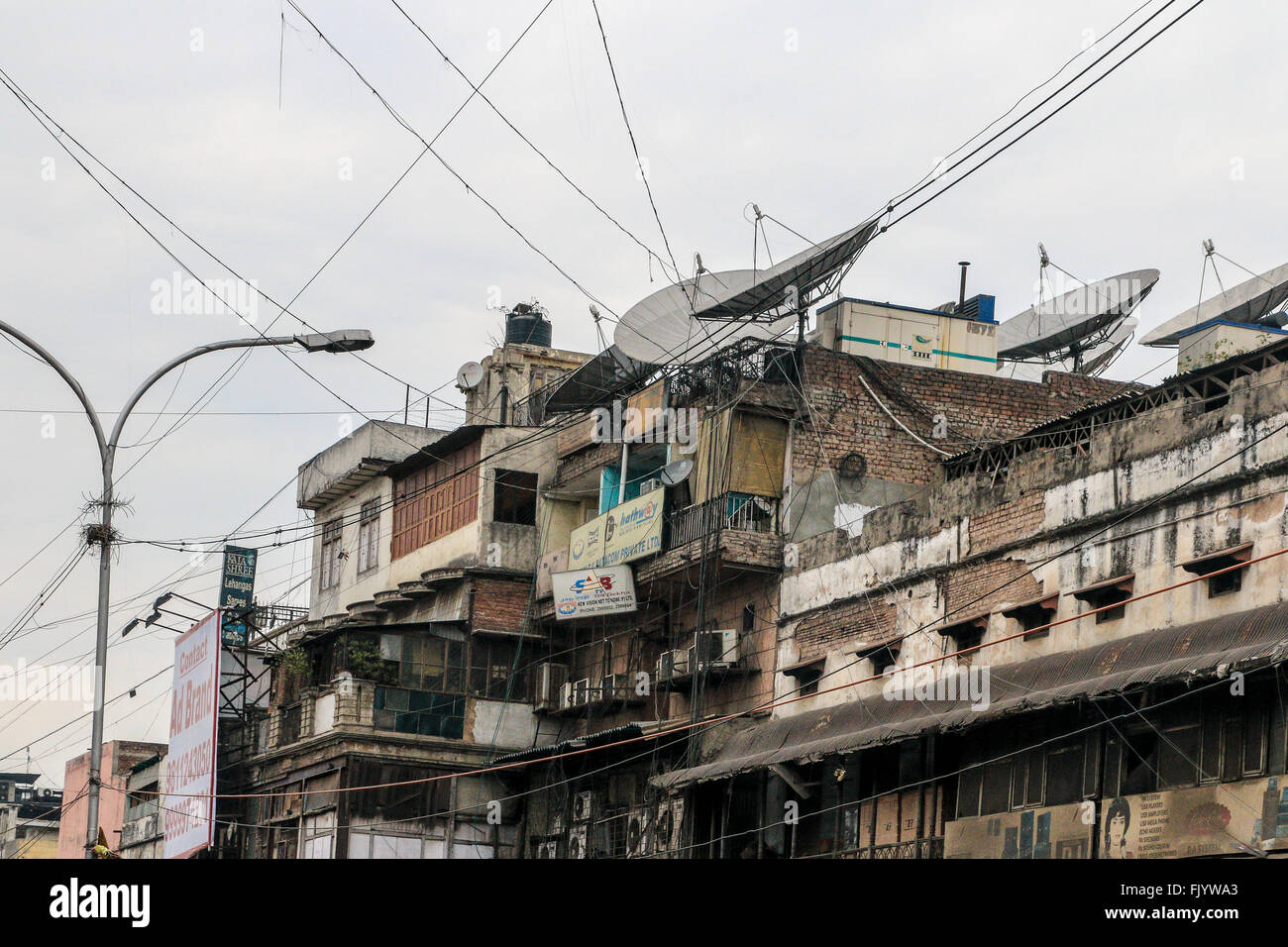 Houses, slums,Delhi, India, Asia Stock Photo - Alamy