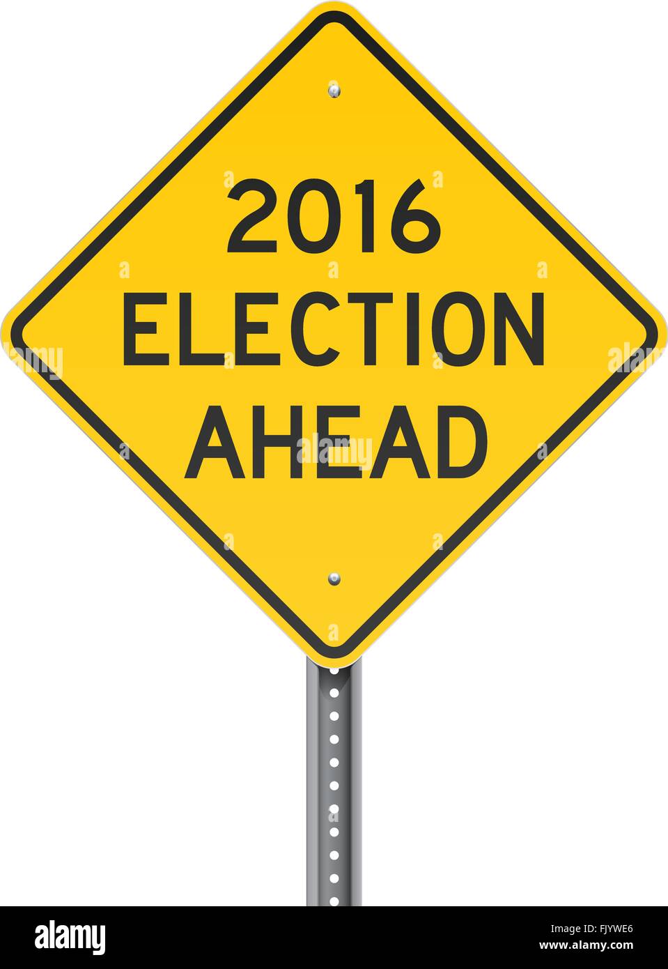 Election 2016 Roadsign Stock Vector Image & Art - Alamy