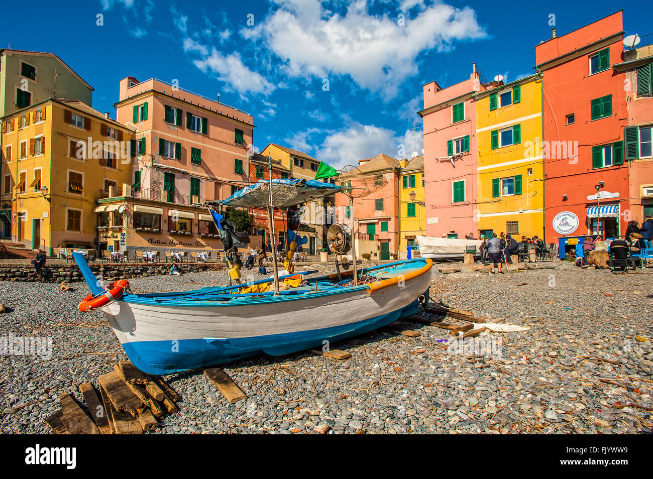 Italy Liguria Genoa Boccadasse Stock Photo - Alamy