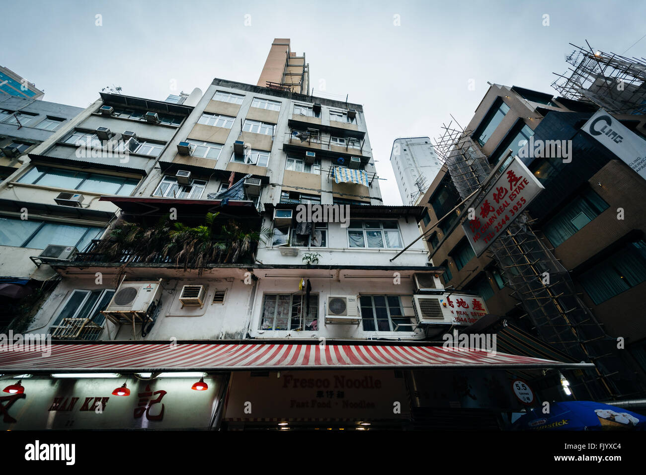 Buildings on Gage Street, in Hong Kong, Hong Kong Stock Photo - Alamy