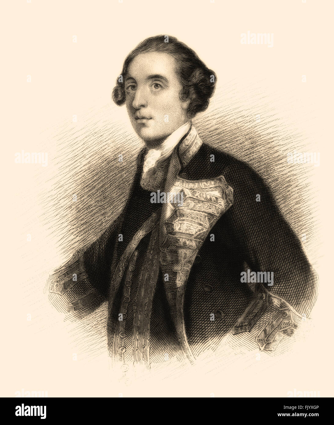 George Brydges Rodney, 1st Baron Rodney, 1718-1792, a British naval ...