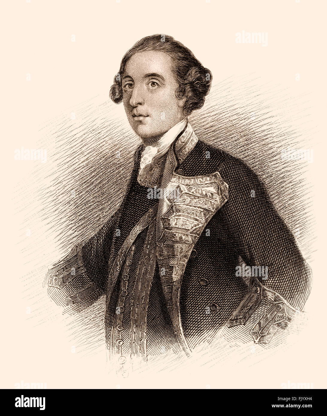 George Brydges Rodney, 1st Baron Rodney, 1718-1792, a British naval ...