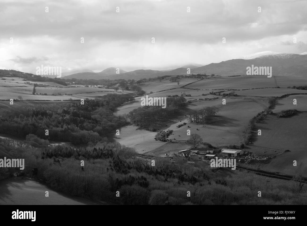 Winter countryside scene Stock Photo - Alamy