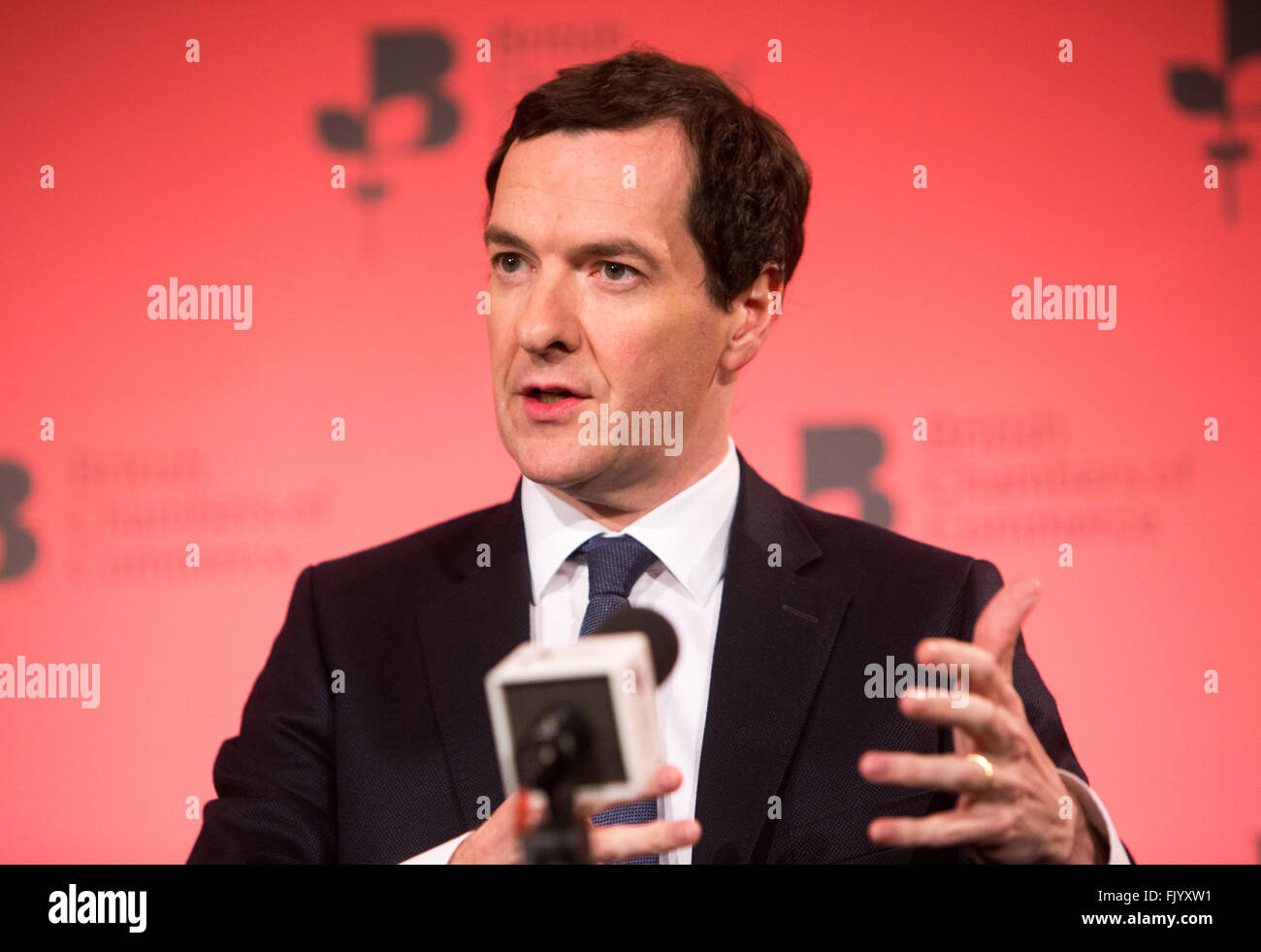 Chancellor of the Exchequer,George Osbourne,speak at the British ...