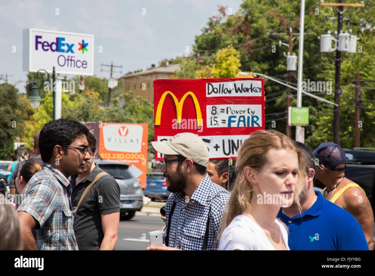 Minimum wage protest usa hi-res stock photography and images - Alamy