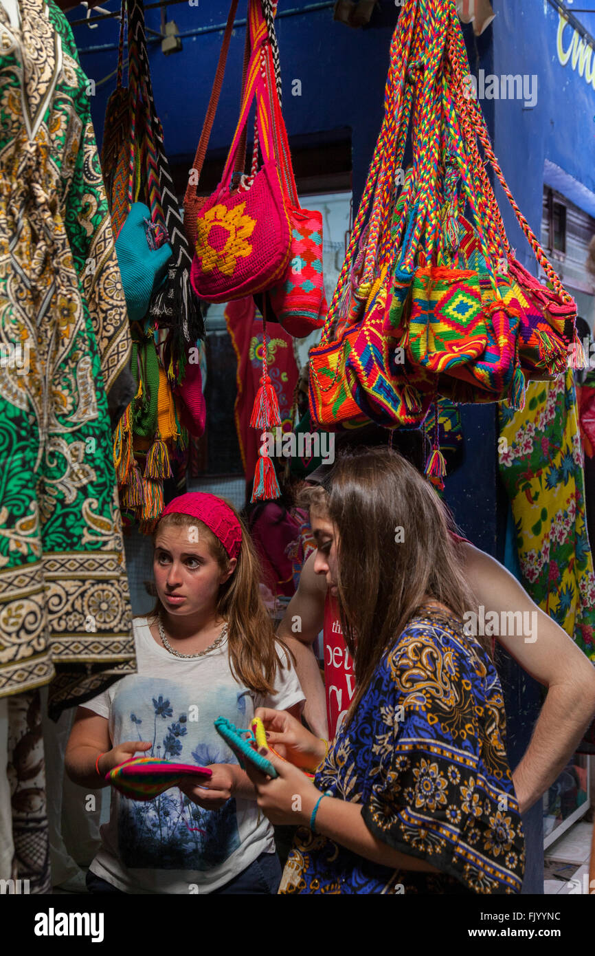 Craft shop for Wayuu tribe, native Indians of Colombia Stock Photo - Alamy