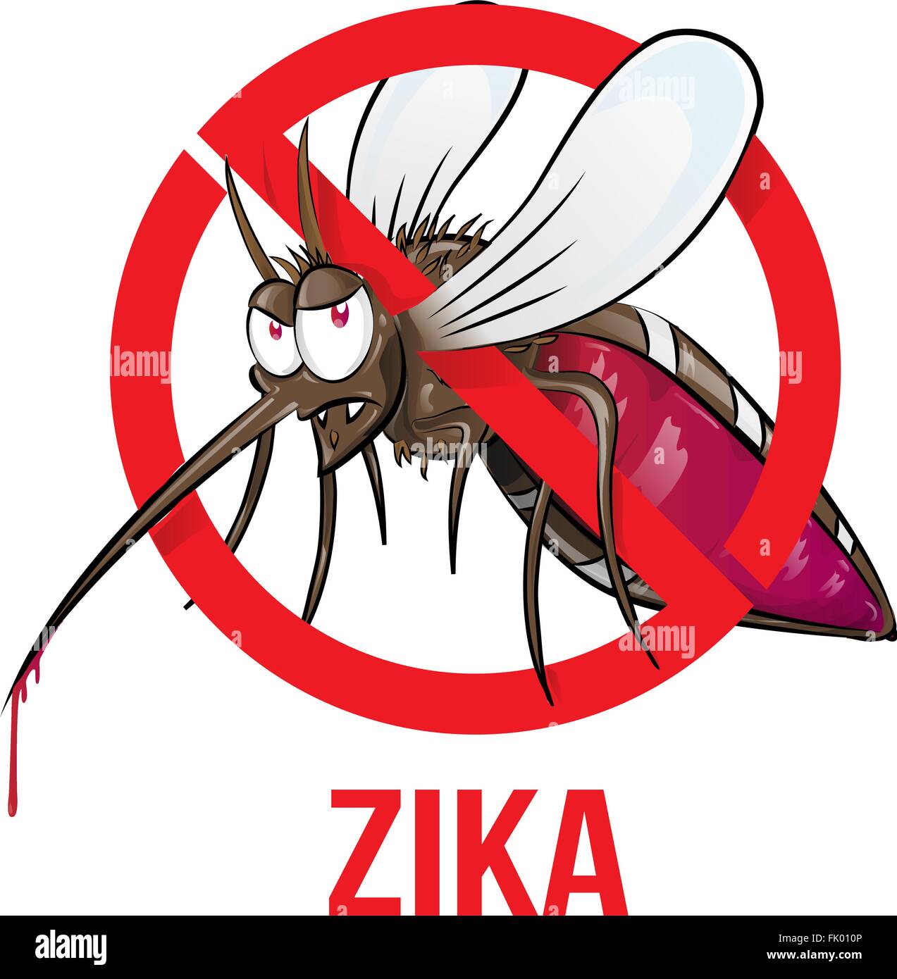 Mosquito warning icon on Stock Vector Images - Alamy