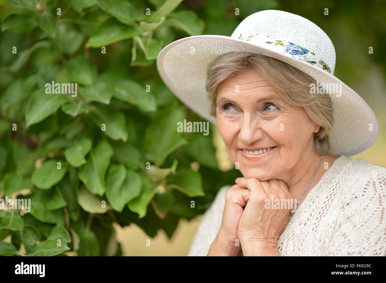 Portrait Of An Older Woman Stock Photo Alamy