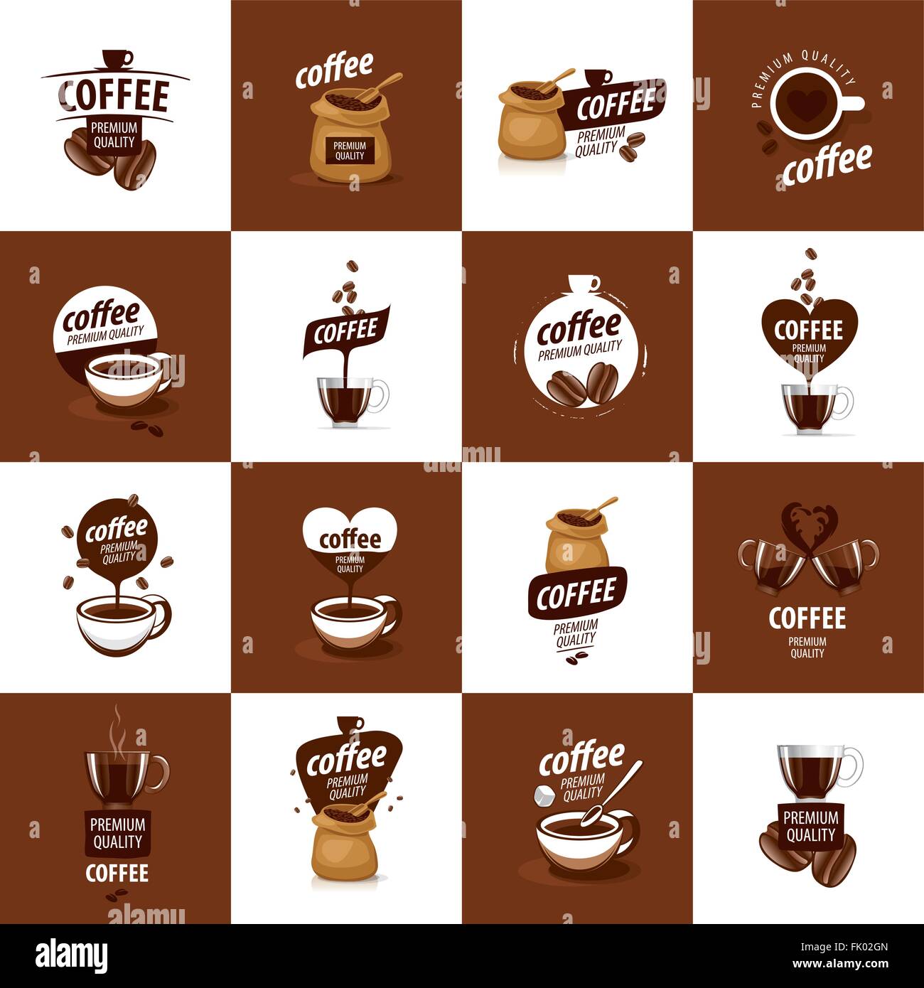 vector logo for coffee Stock Vector Image & Art - Alamy