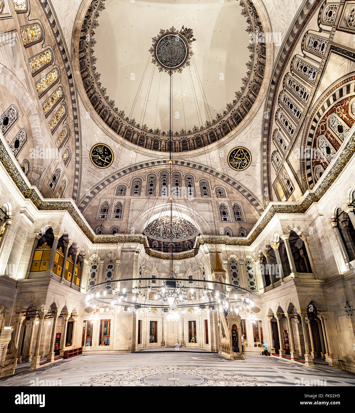 Blue Mosque interior Stock Photo - Alamy