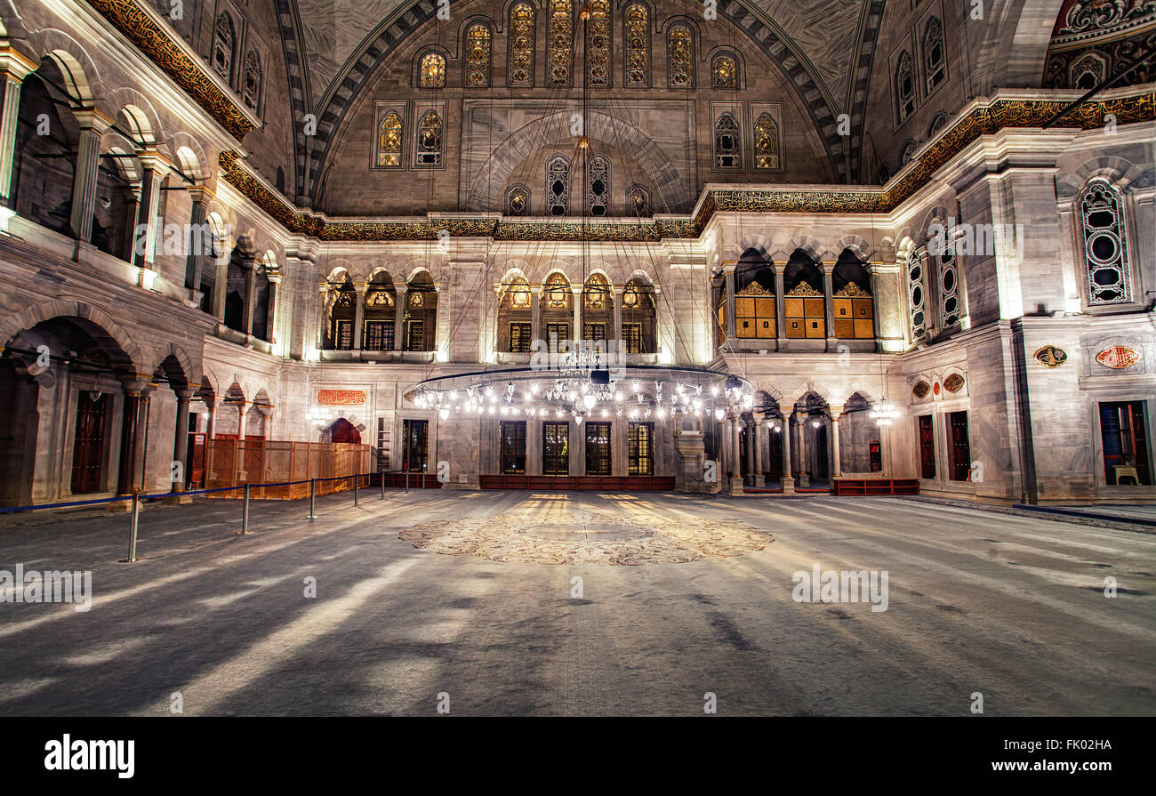 Blue Mosque interior Stock Photo - Alamy