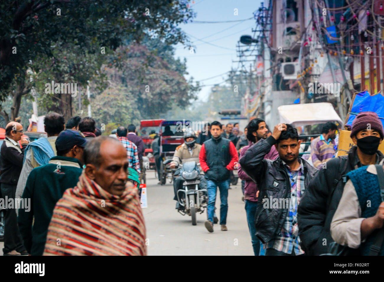 Street scene, Old Delhi, India, Asia Stock Photo - Alamy