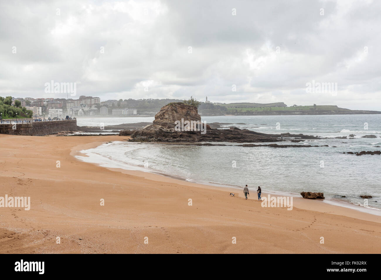 Playas de el Sardinero, Beach.Santander Stock Photo - Alamy